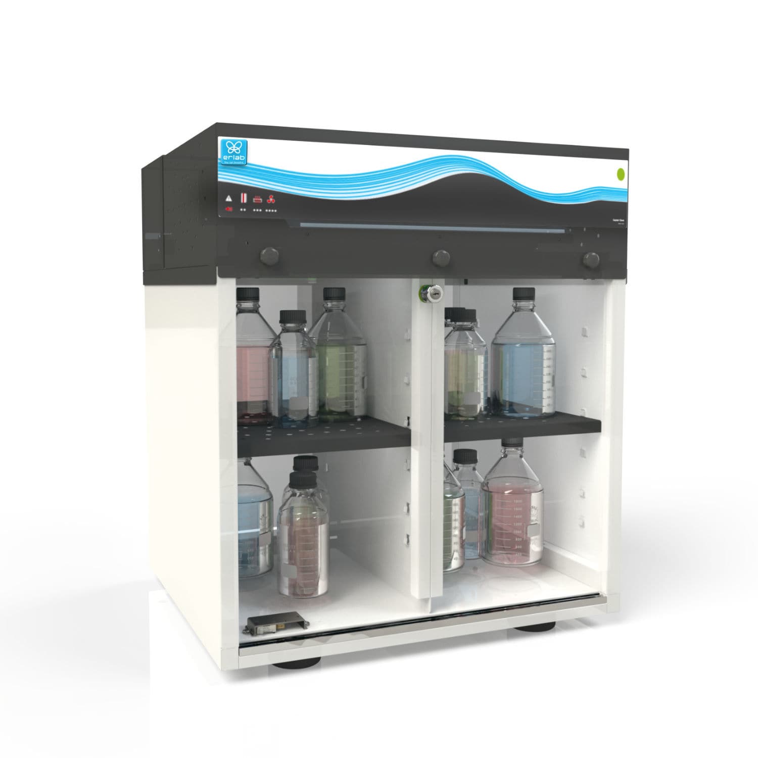 Storage cabinet - 822 - Erlab - floor-mounted / for chemicals / laboratory