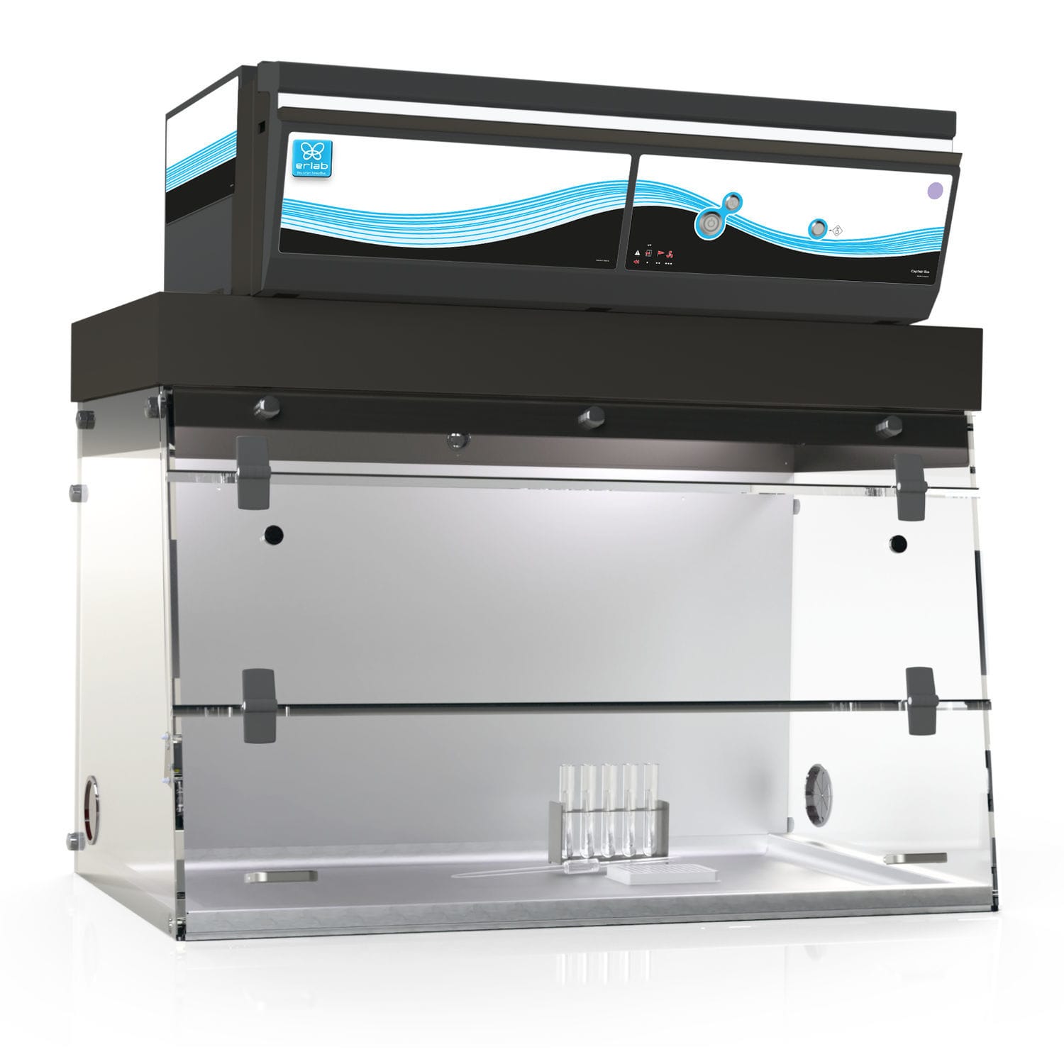 PCR cabinet with UV irradiation - 391 - Erlab - stainless steel