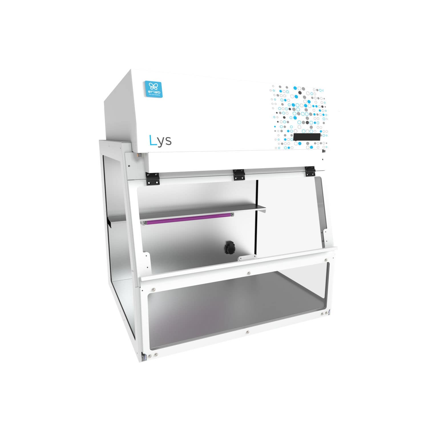 PCR cabinet with UV irradiation - Lys - Erlab - stainless steel
