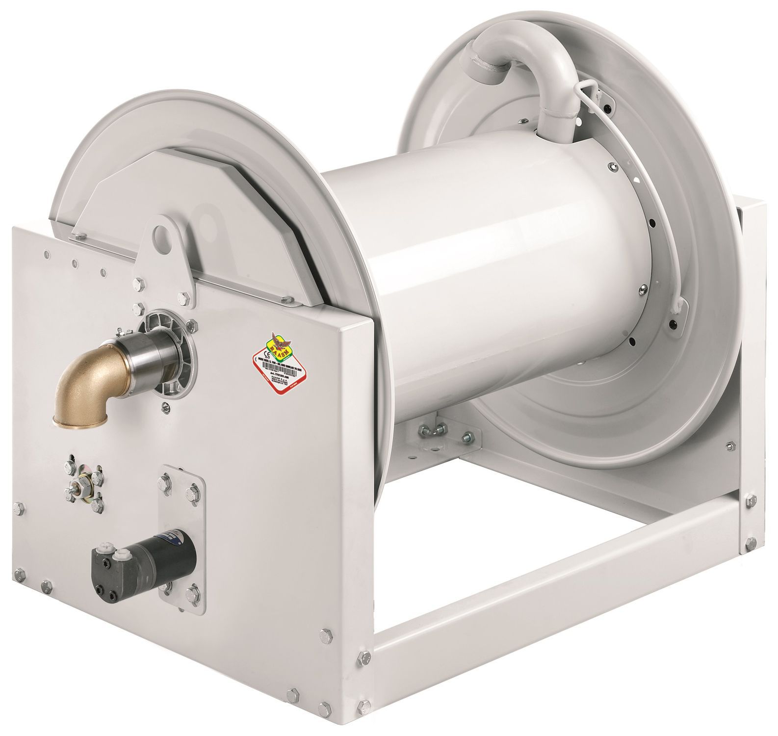 Hose reel - s. 700 - RAASM SpA - hydraulic motor / fixed / open