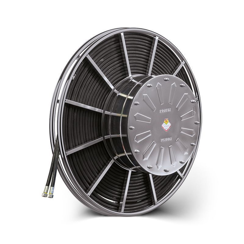 Hose reel - RAASM SpA - motorized / for water / for air