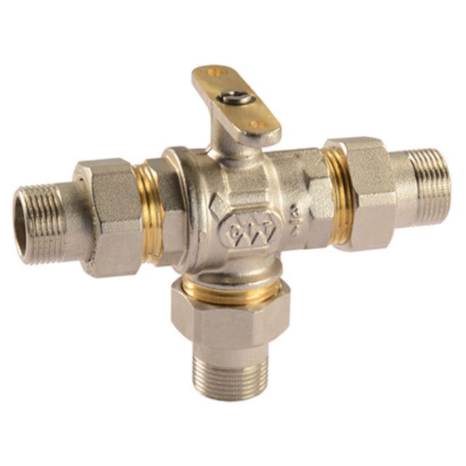 3-way valve - DC3 series - Comparato Nello S.r.l. - ball / manual / mixing