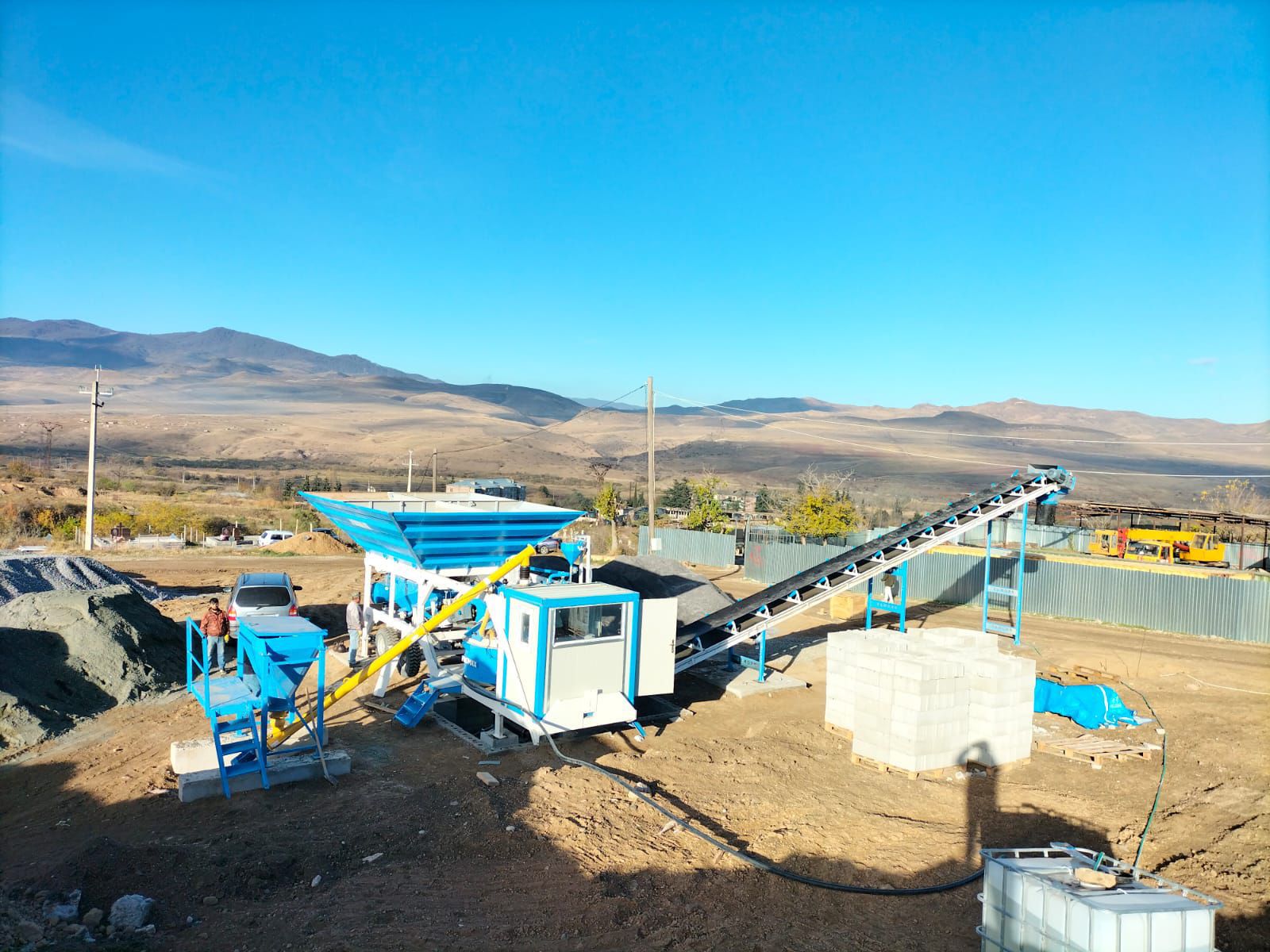 Mobile concrete batching plant - M35-PLNT - PROMAX - compact