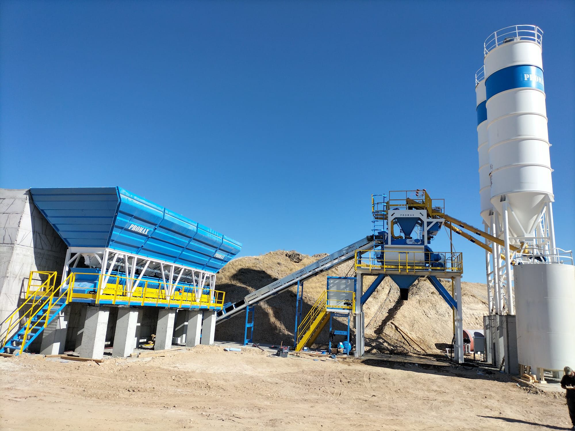 Compact concrete batching plant - C120-TWN L - PROMAX - stationary