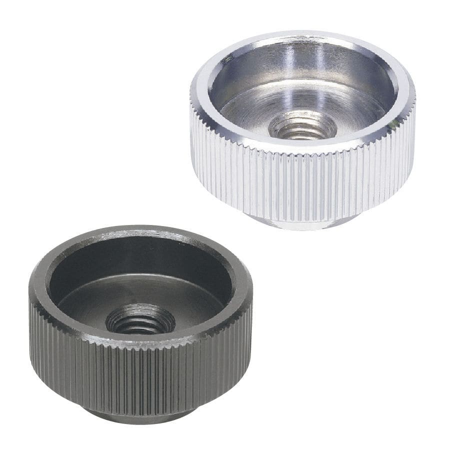 Knurled knob - BJ750-N - Imao Corporation - round / steel / chrome steel