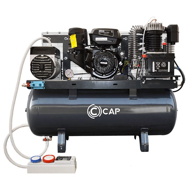Piston compressor - ARCO270-M-BE - CAP srl - air / gasoline engine ...