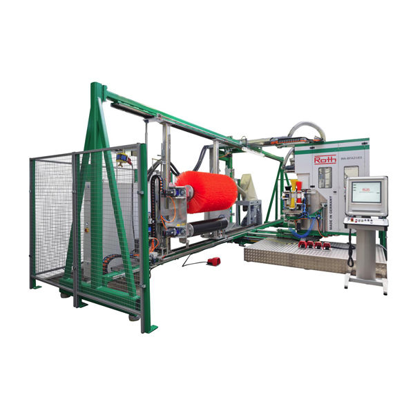 Roller brushing machine - VP-WA-BFA21/E5 - Roth Composite Machinery GmbH