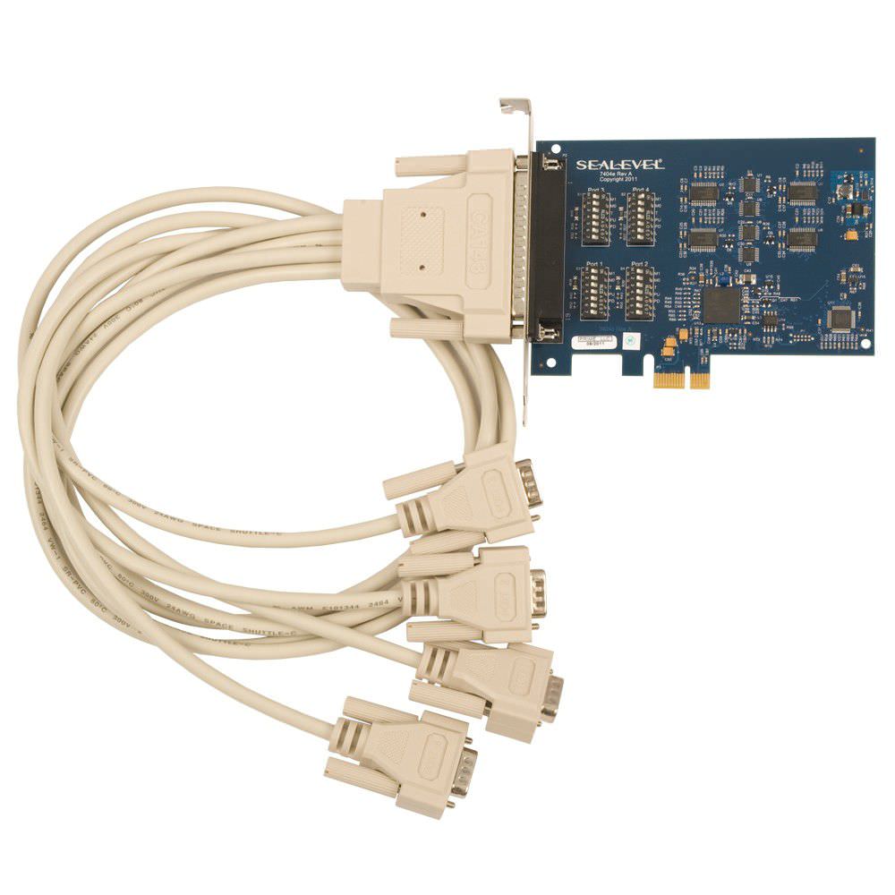PCI Express interface card - 7404e - Sealevel Systems - serial / RS-485 ...