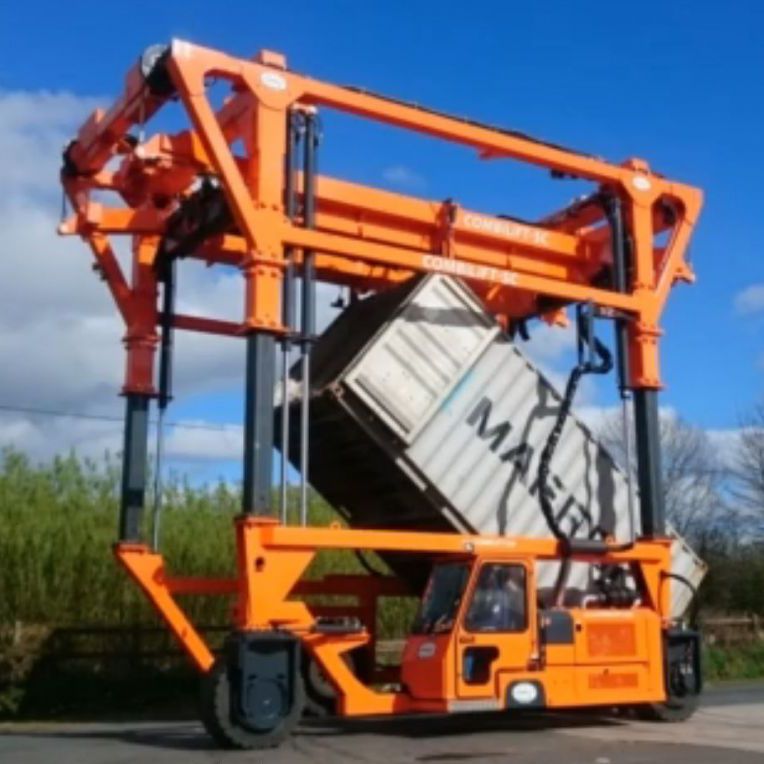Mobile gantry crane - AGILIFTER - AMLIFT - self-propelled / for container