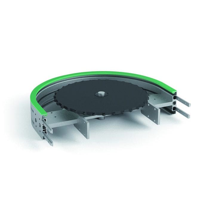 Curved chain guide - AR132127/180 - Alutec Group srl