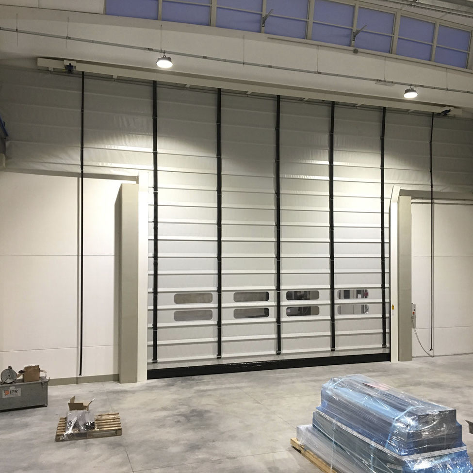 Fold-up door - Belt Crane - IPR ITALIA SRL - indoor / automatic / large