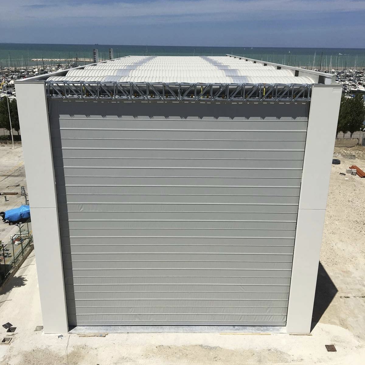 Fold-up door - Giga Belt - IPR ITALIA SRL - indoor / hangar / for mines