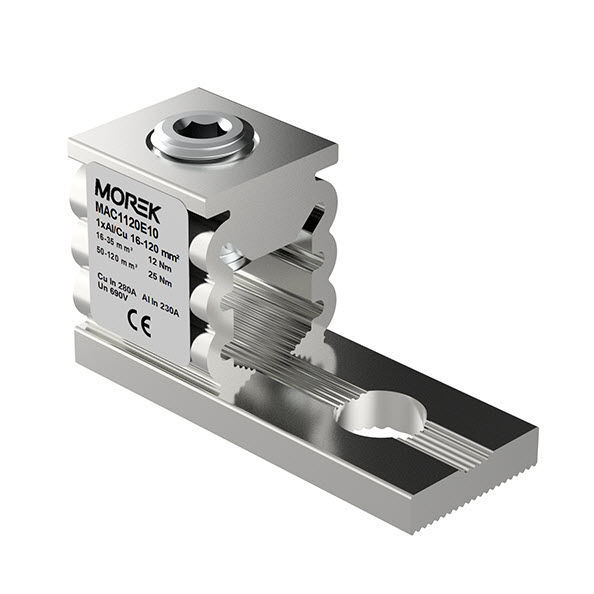 Electrical power supply connector - MAC1120E10 - MOREK - screw