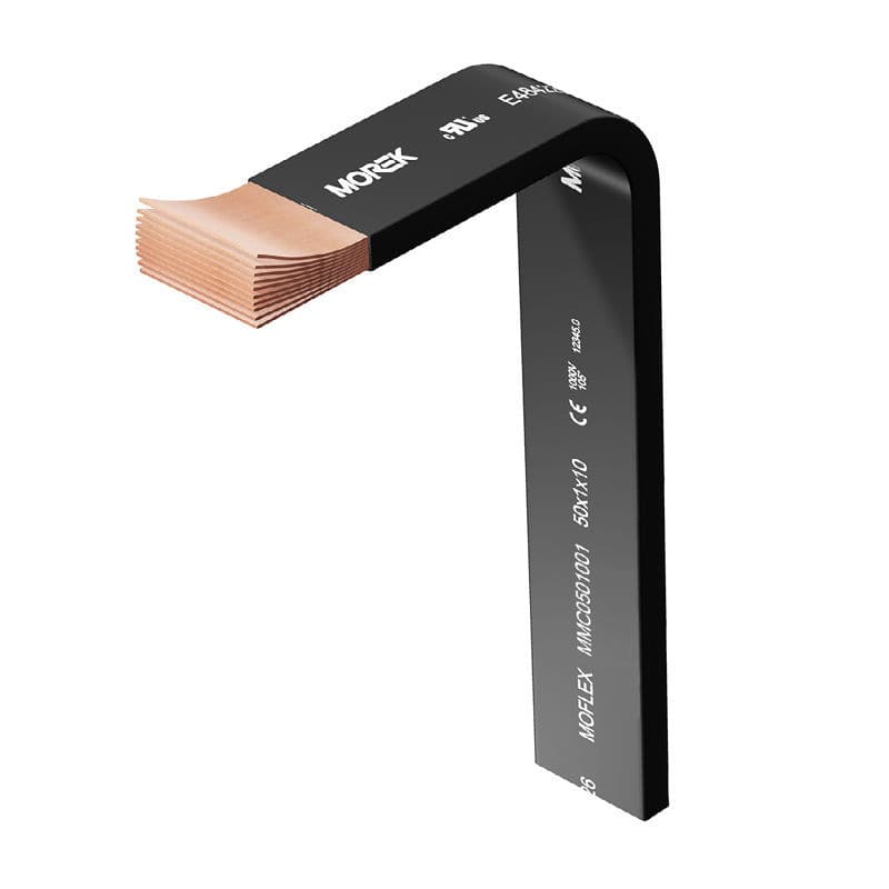 Copper busbar - MMC0 series - MOREK - flexible / insulated