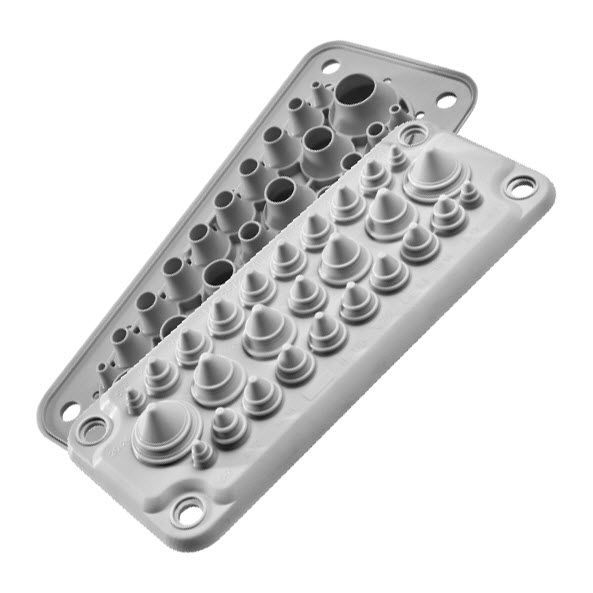 IP67 cable entry plate - MBA1C27G11 - MOREK - for electrical cabinet