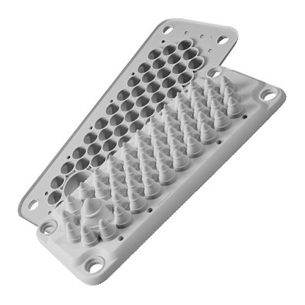 IP54 cable entry plate - MBA3F51L11 - MOREK - for electrical cabinet