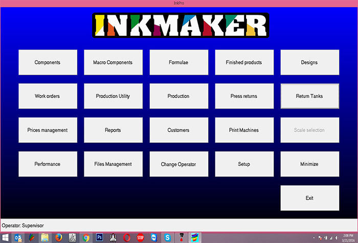 Management software - INKMAKER SRL - database / server / centralized