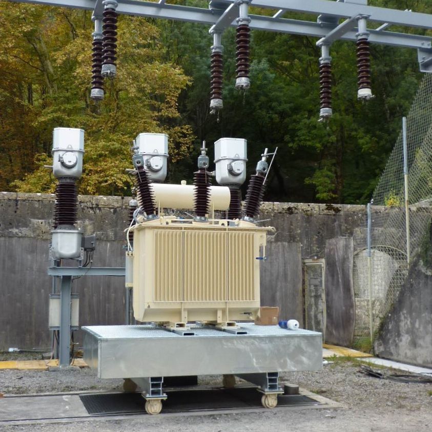 Transformer containment bund - ERT-R - Groupe SANERGRID - galvanized ...