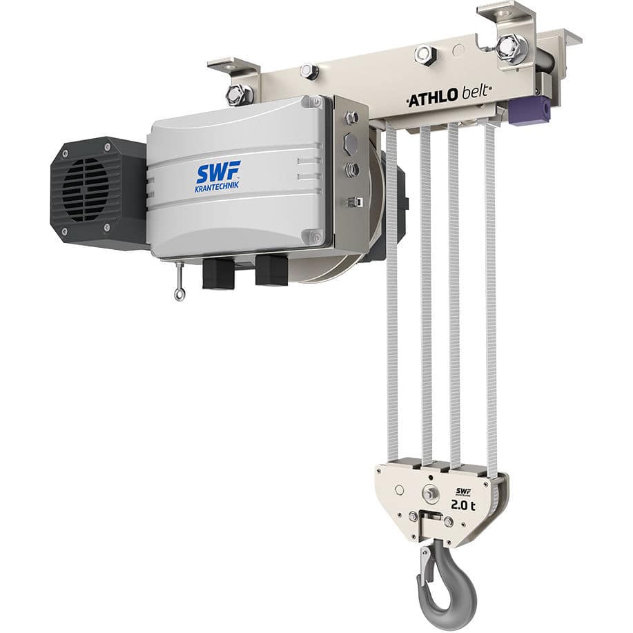 Electric belt hoist - ATHLO belt - SWF Krantechnik GmbH - for food ...