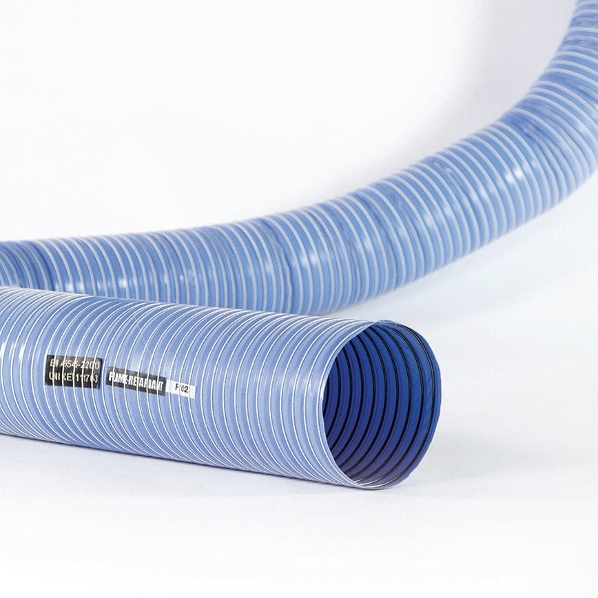 Air hose - P4-FR - TECNICA - steel / fabric / suction