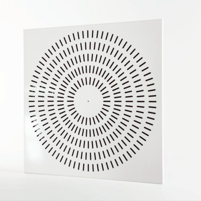 Square air diffuser - DAM71 series - Tecnica srl - panel / induction / metal