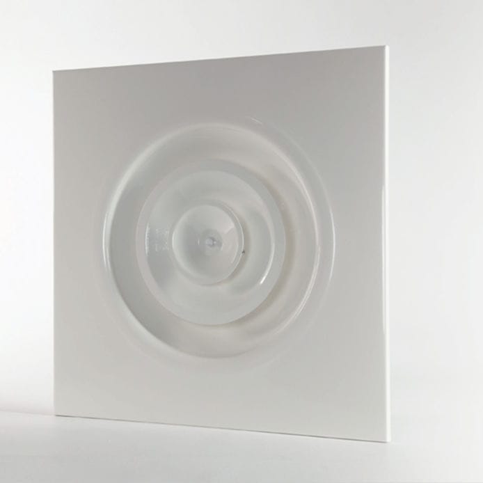 Circular air diffuser - DCMQ series - TECNICA - square / ceiling ...