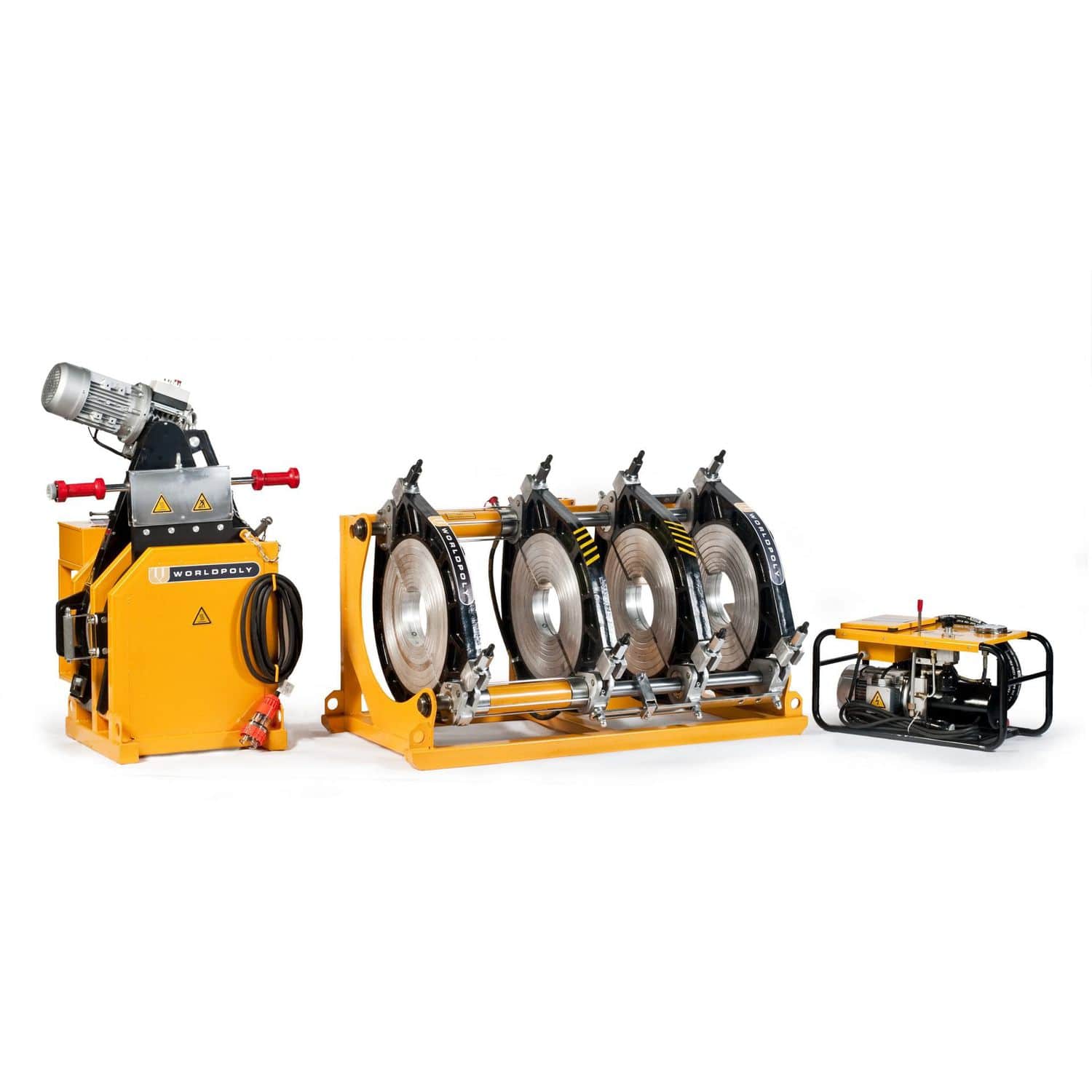 Butt welding machine - WORLDPOLY 450 LF - Worldpoly Pty Ltd - PLC-controlled / integrated / electric