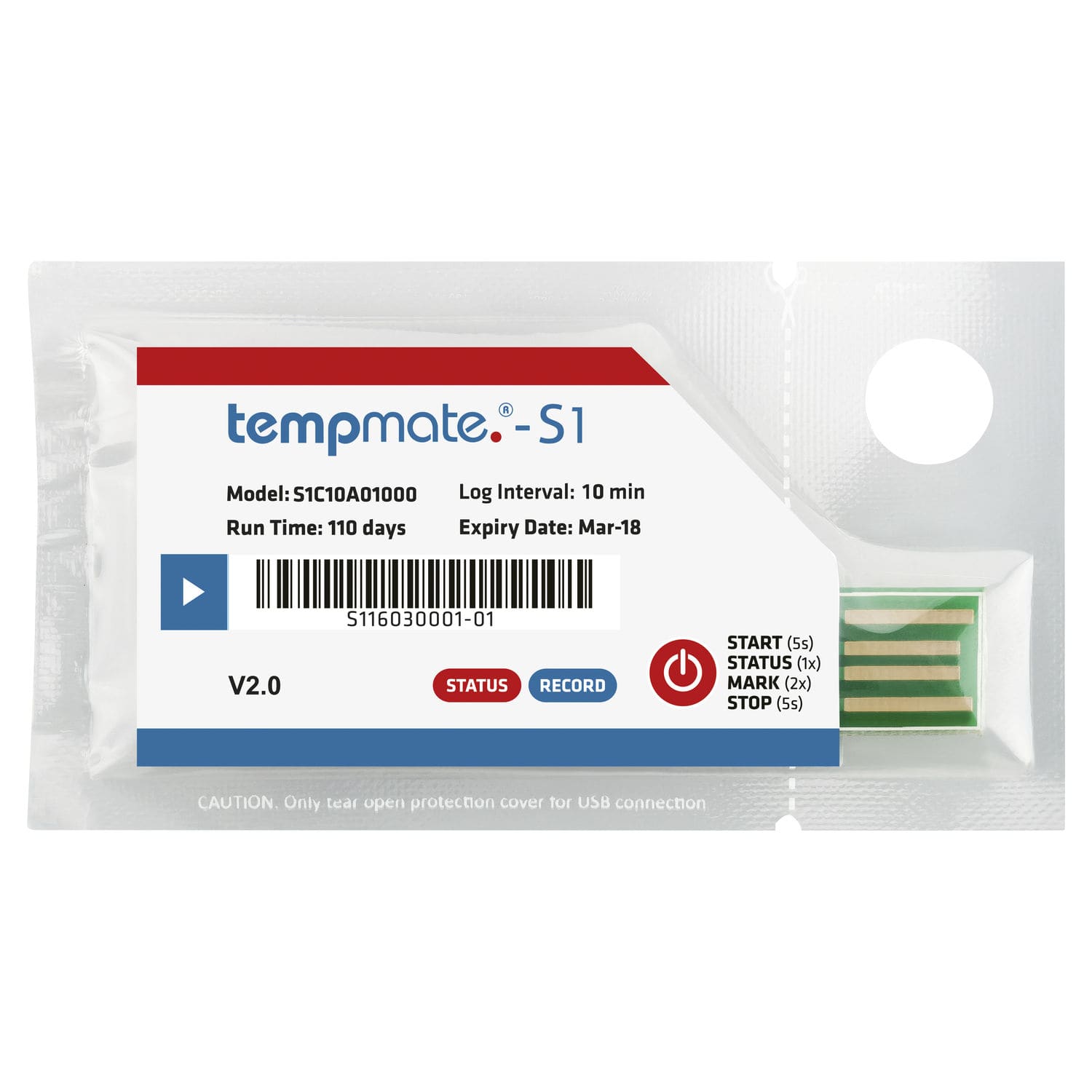 USB data-logger - tempmate.®-S1 V2 - tempmate GmbH - temperature ...