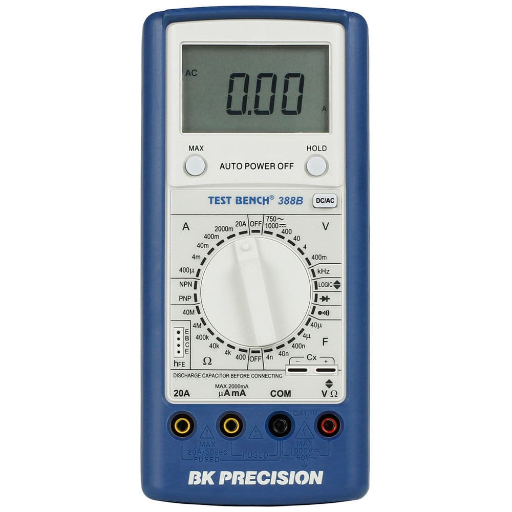 Digital multimeter - 388B - B&K Precision - portable / 1000 V / 20 A