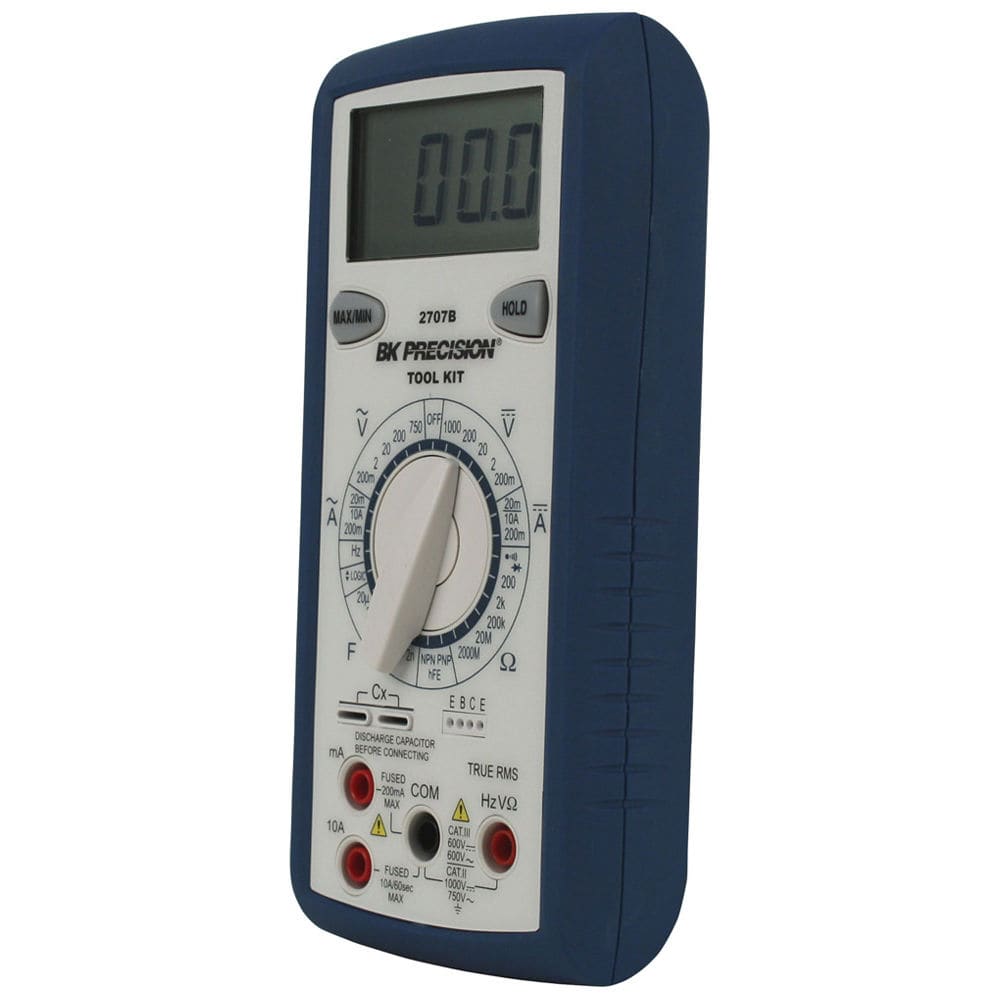 Digital multimeter - 2707B - B&K Precision - portable / 1000 V / 10 A