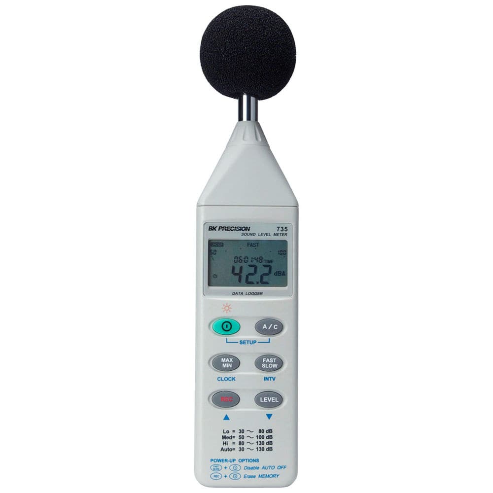 Sound level meter with analysis function - 735 - B&K Precision - class 2 / data logging / digital
