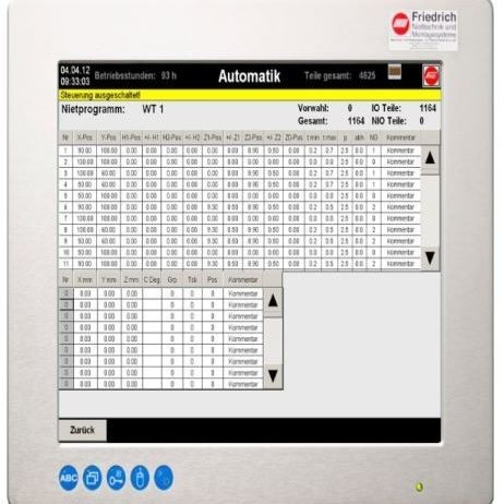 Multi-axis CNC controller - D. Friedrich - touch screen / embedded