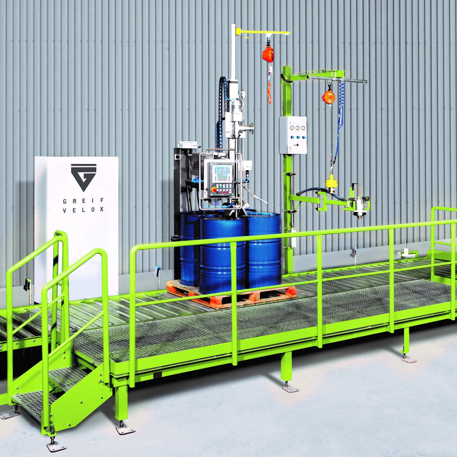 Pallet drum filling system - R-DOS - GREIF-VELOX Maschinenfabrik GmbH ...