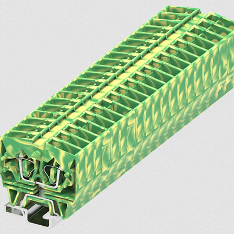 DIN rail-mounted terminal block - 254607 - Ningbo SUPU Electronics Co ...