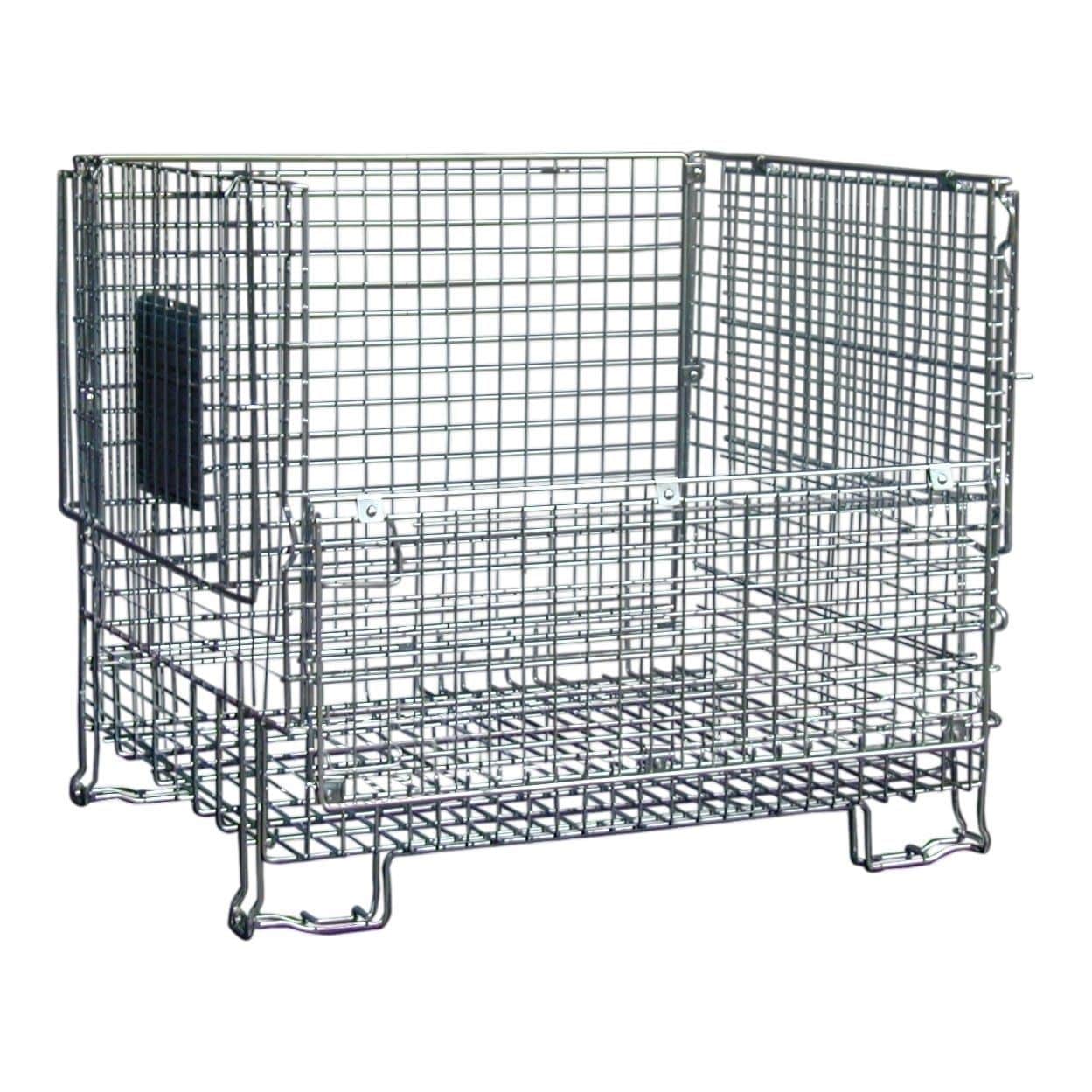 Wire mesh pallet box - CONT 1220 - Italiana Contenitori Srl - transport ...