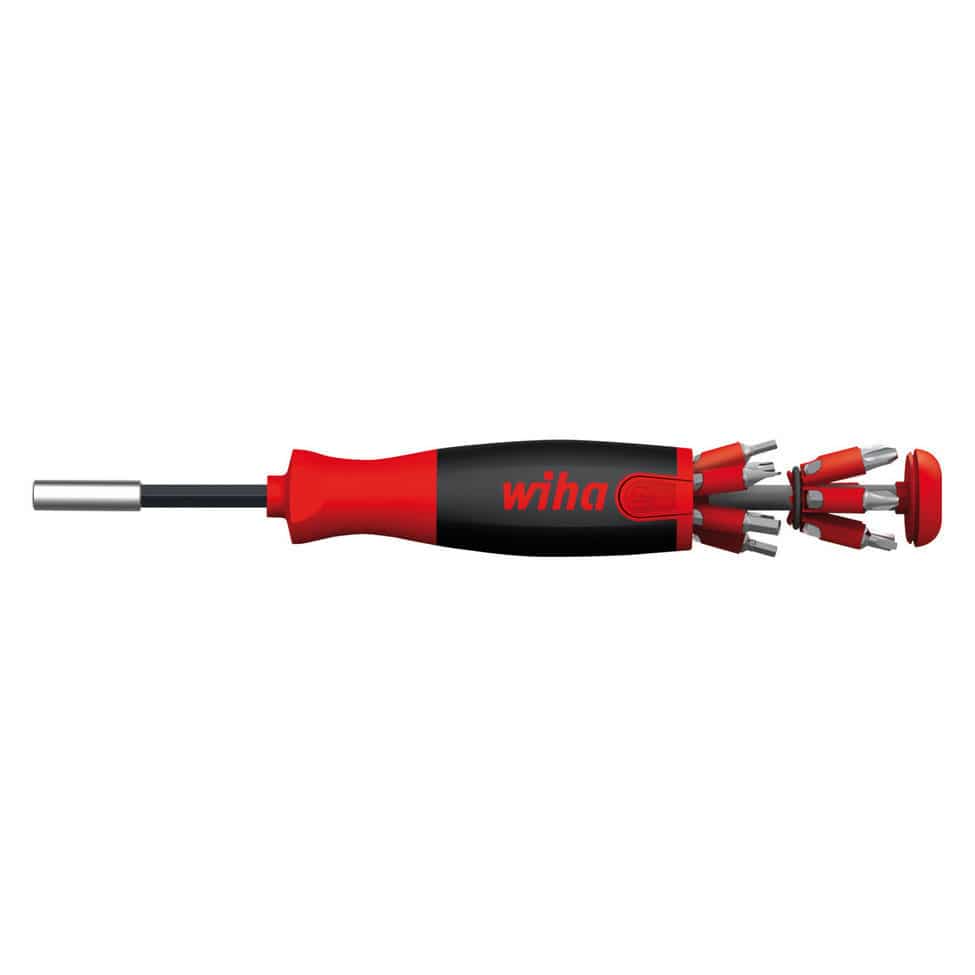 Multi-bit screwdriver - 38606 - Wiha - hex socket / Torx / Phillips