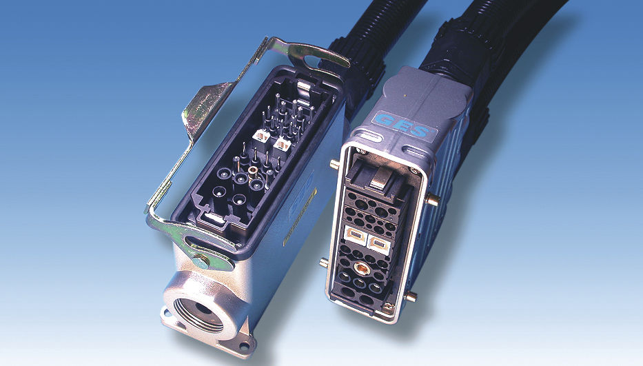 Data connector - GES Electronic & Service GmbH - rectangular / modular