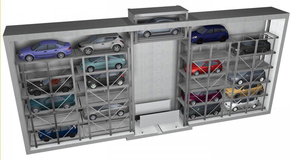 Sliding parking platform - Slimparker 557 Shaft - Otto Wöhr GmbH ...