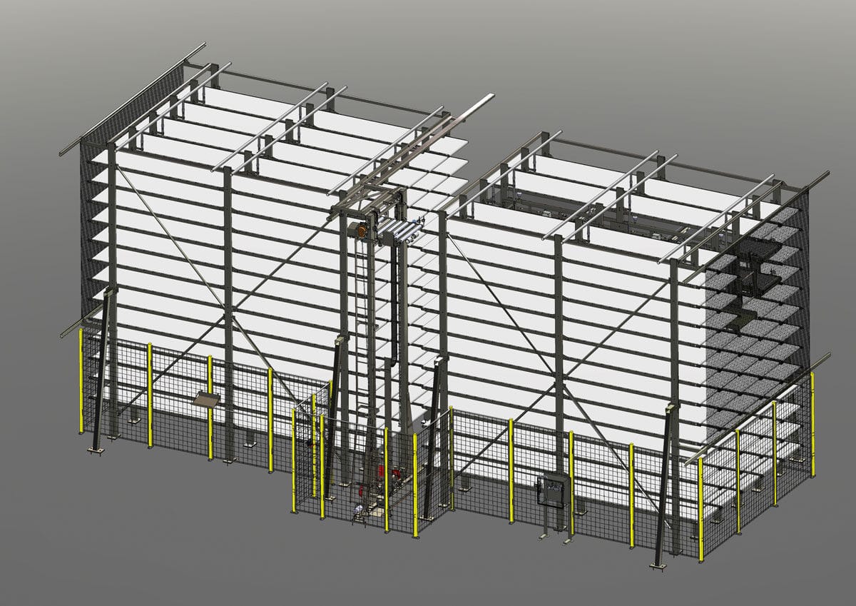 Horizontal automatic warehouse - FSBT - ROFA Group - vertical