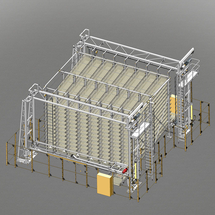 Horizontal automatic warehouse - FSET - ROFA Group - vertical
