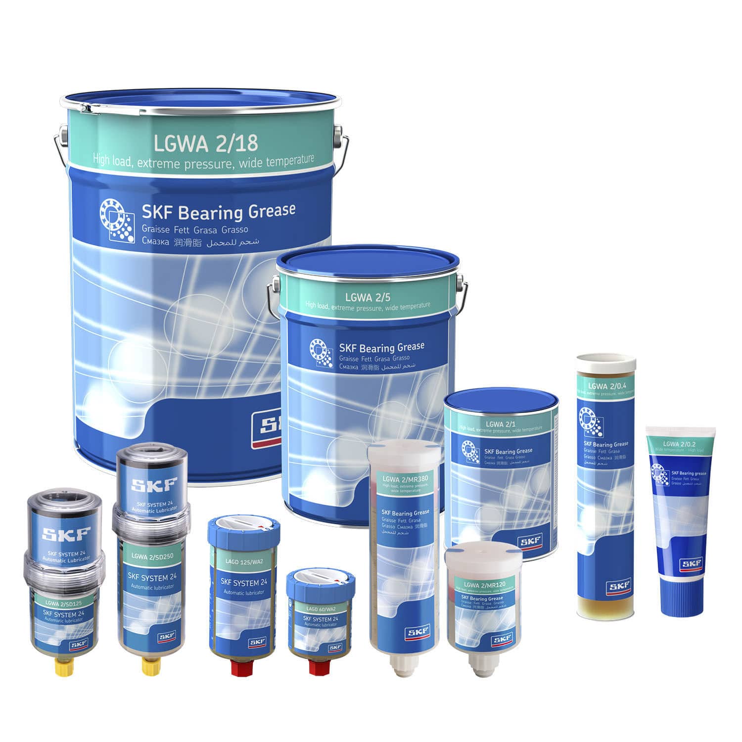 Lubricating grease - LGWA 2 - SKF Maintenance,Lubrication and Power ...