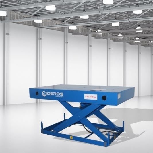 Scissor lifting table - Sideros Engineering - hydraulic / stationary ...