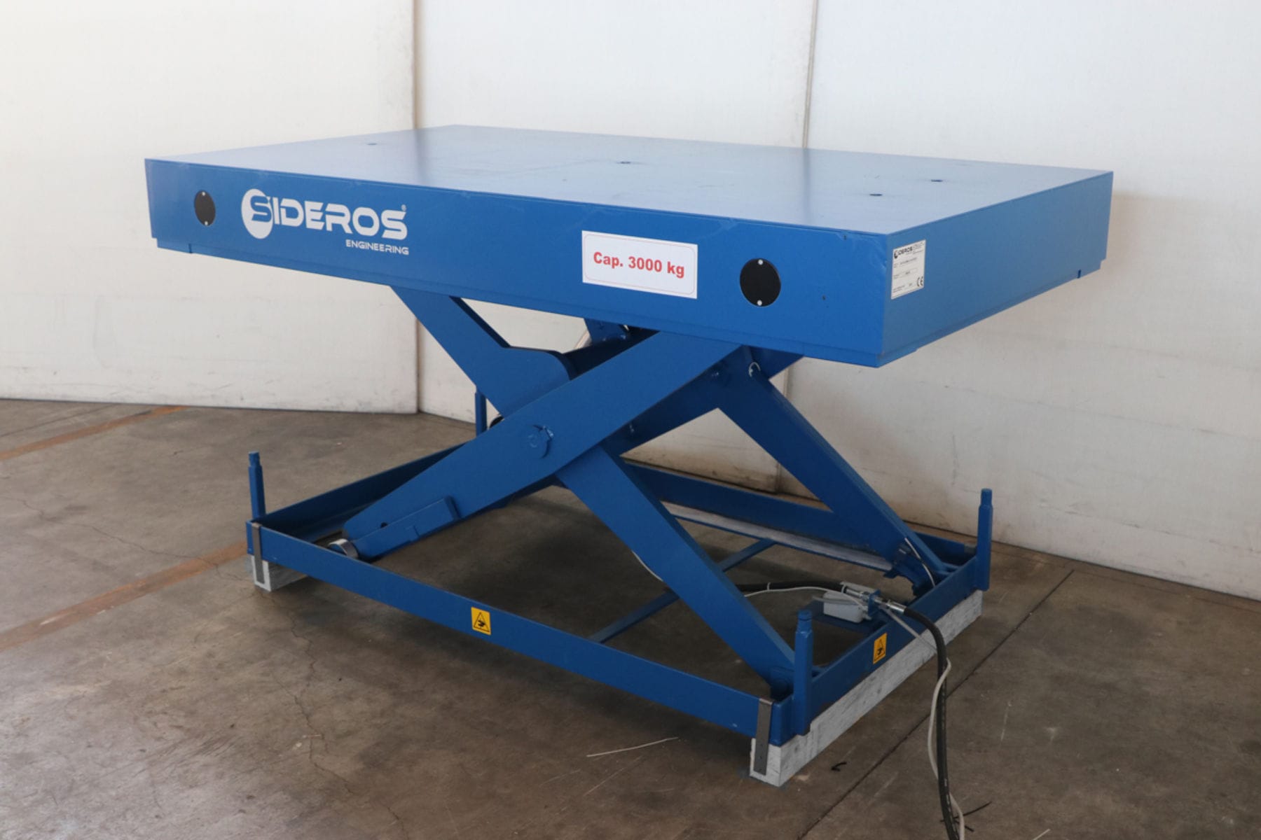 Scissor lifting table - SIDEROS Engineering - hydraulic / stationary ...