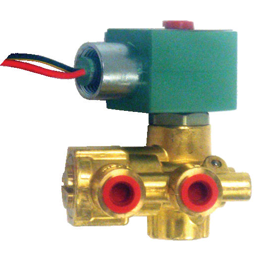 Pilot-operated solenoid valve - 10424X - AMOT - 3-way / air / compact