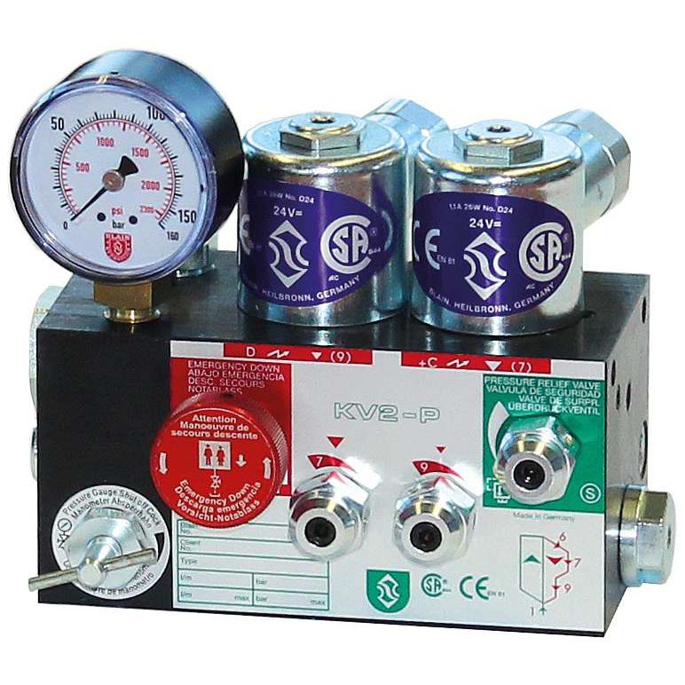 Hydraulically-operated valve - KV 2P - Blain Hydraulics GmbH - for ...