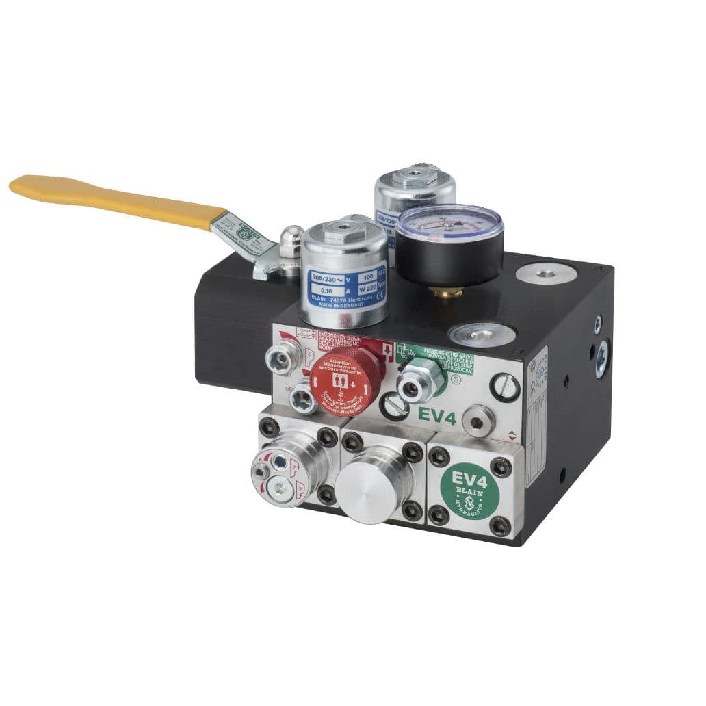 Elevator valve - EV 4 - Blain Hydraulics GmbH - hydraulically-operated