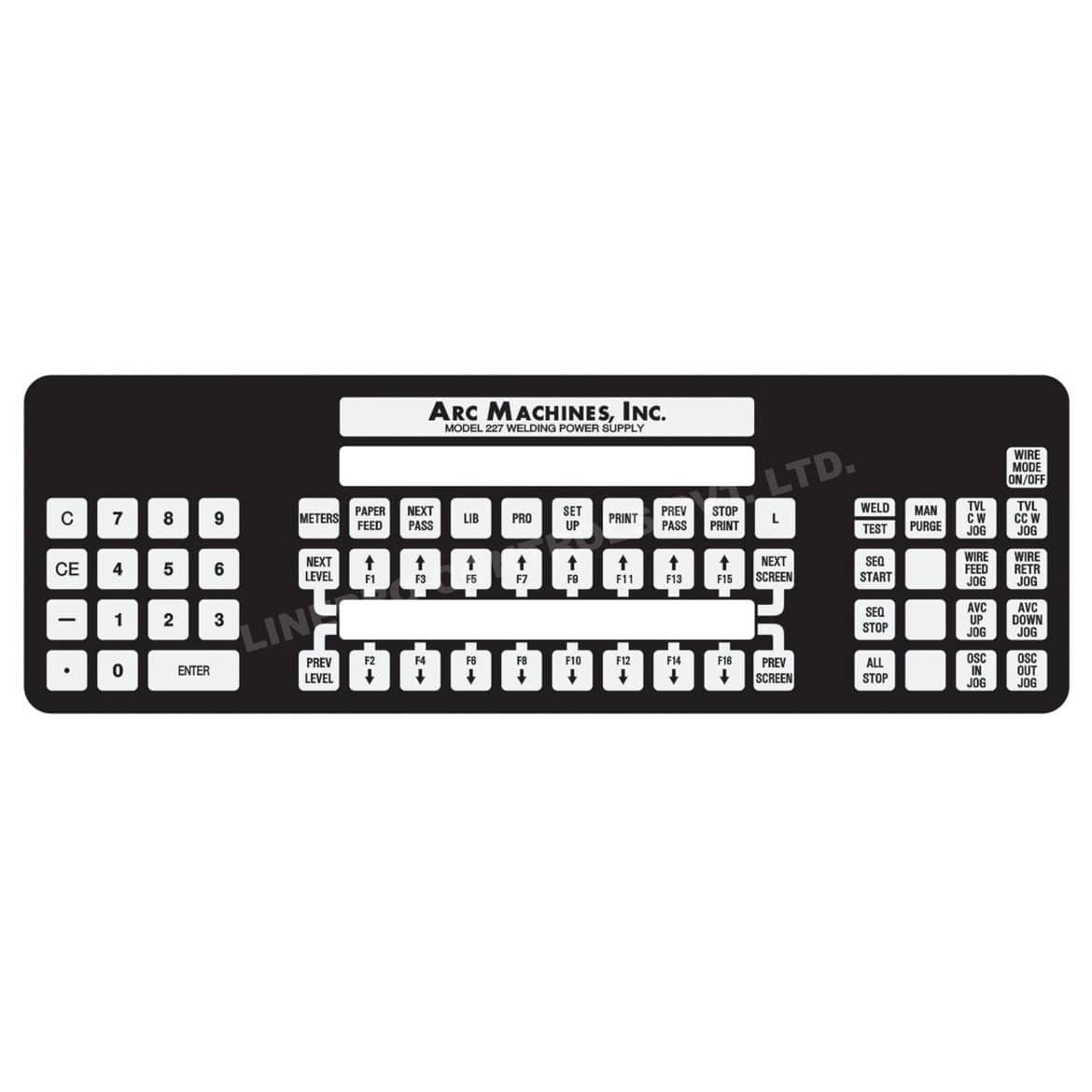 Panel-mount keyboard - 227 - LINEPRO CONTROLS PVT.LTD - capacitive ...