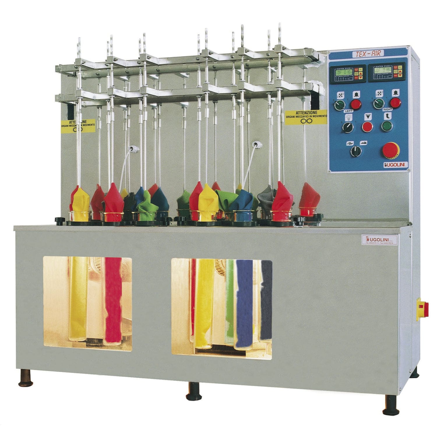 Textile dyeing machine - Texair & Texkrome - Ugolini - adjustable