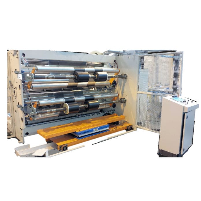 Plastic film slitter-rewinder - SL Series - MONDON WINDING & CONVERTING ...
