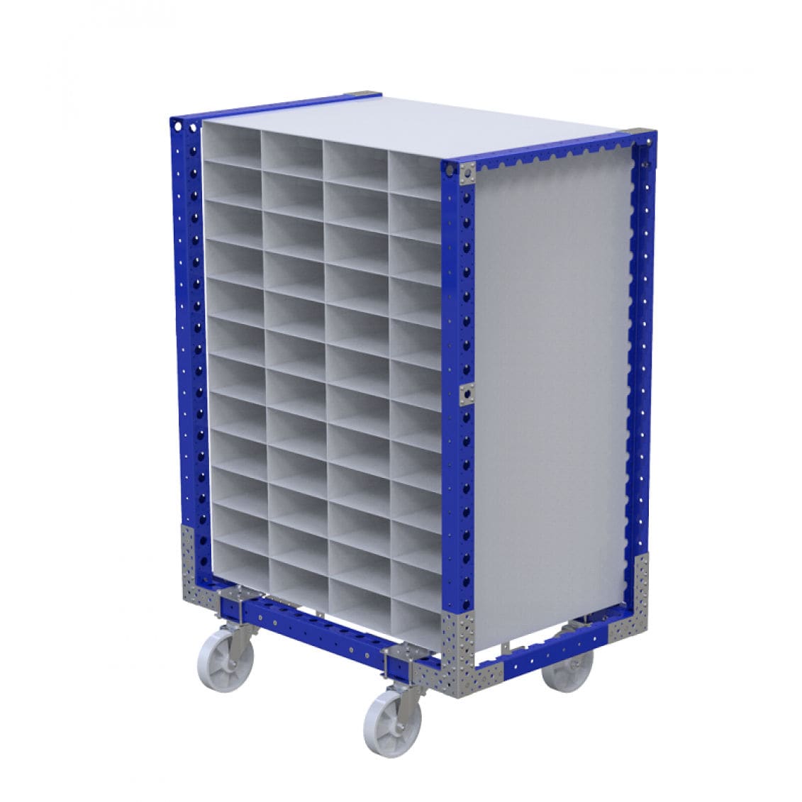 Handling cart - Q-100-0310 - FlexQube - metal / with swivel casters